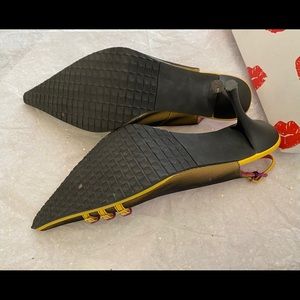 Two Lips | Shoes | Two Lips Black Yellow Heels | Poshmark